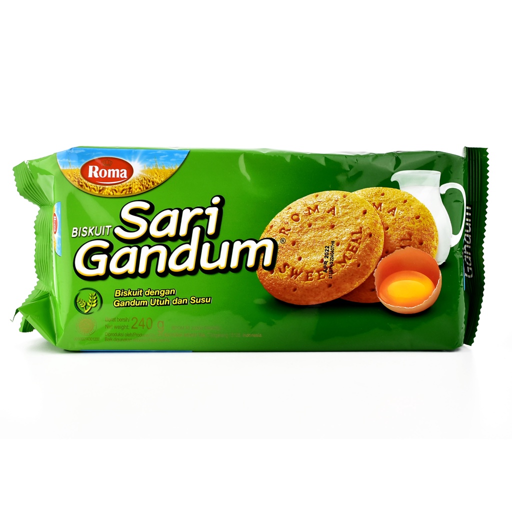 ROMA SARI GANDUM BISCUITS 240 GR BISCUIT | Shopee Malaysia