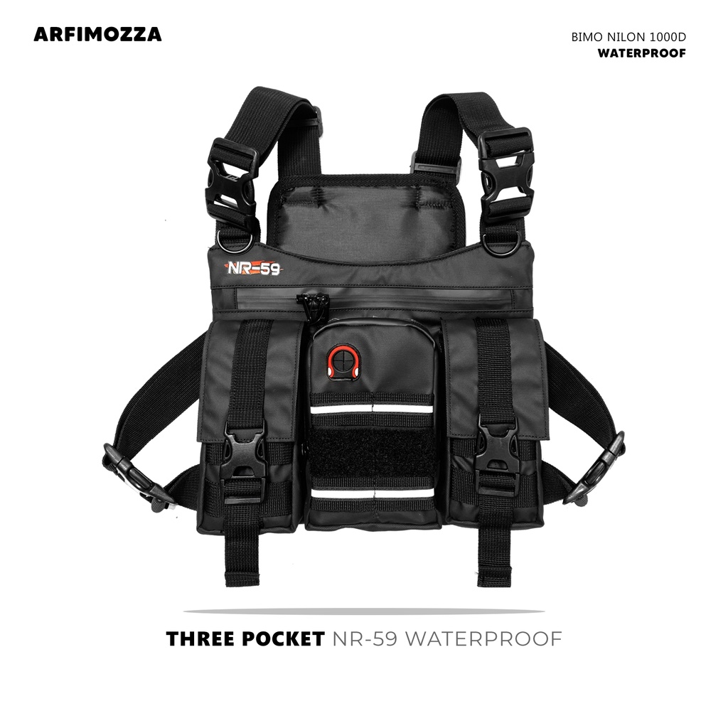 Army Chest Bag/Men's Chest Bag WATERPROOF ORIGINAL NR-59 THREE POCKET ...