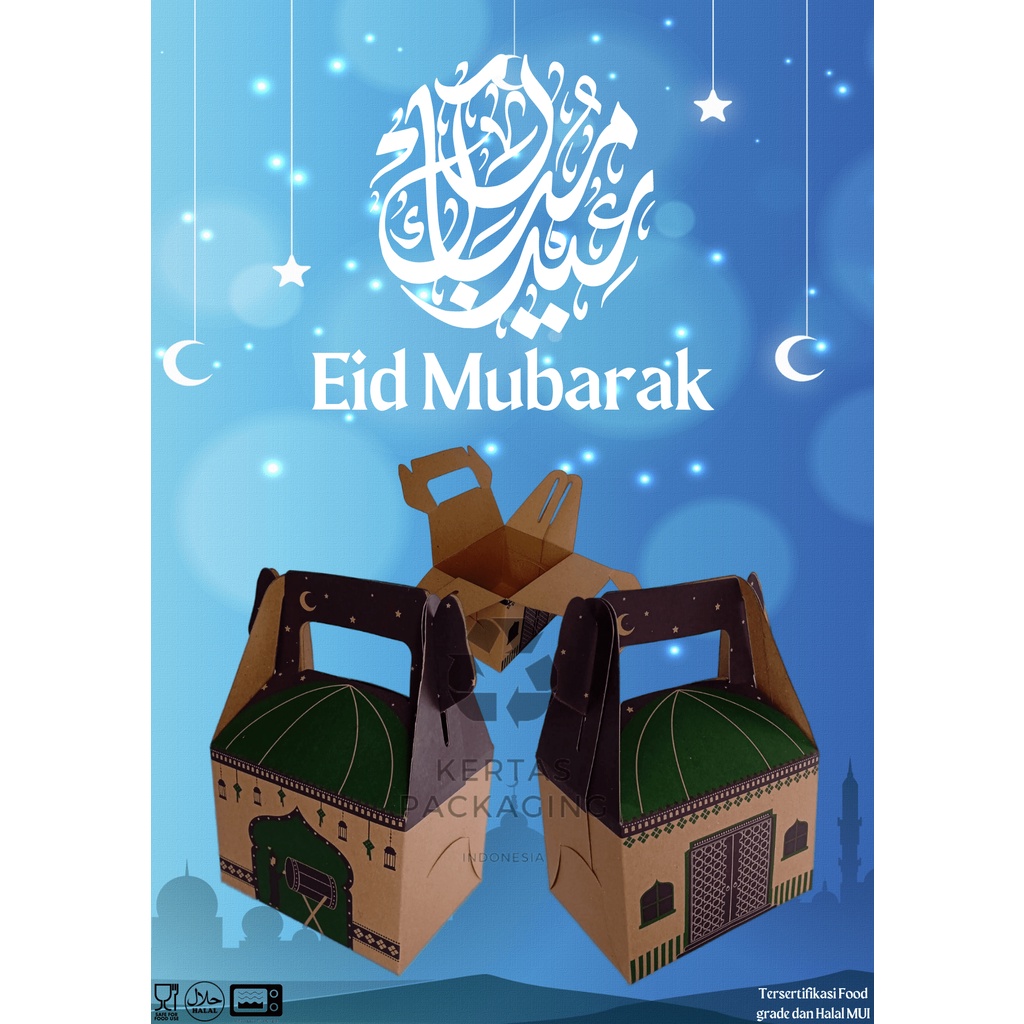Eid Gable Box / Eid Al-Fitr Hampers Box / Hari Raya Parcel | Shopee ...