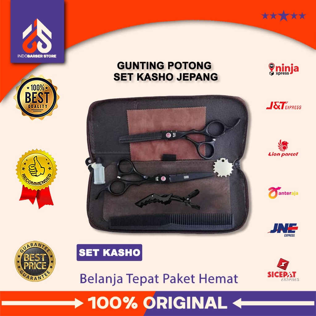 Gunting Set Rambut Kasho Japan Alat Potong Rambut Salon Barbershop ...