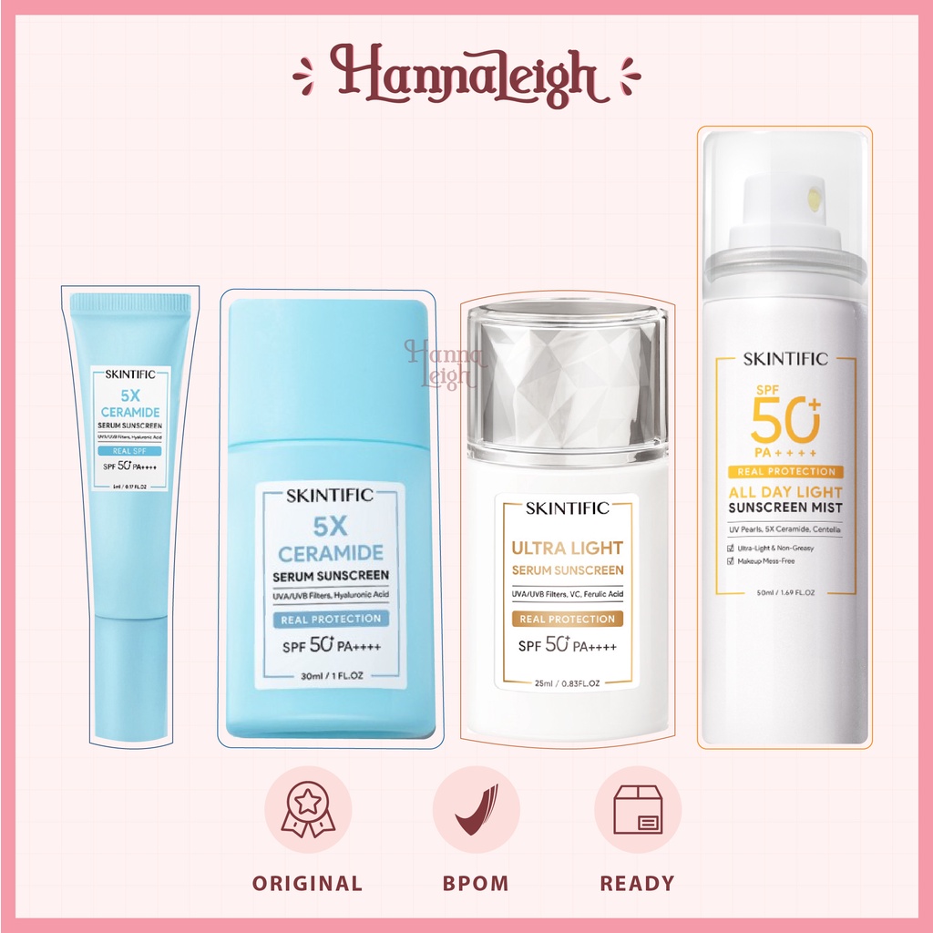 Skintific - 5x Ceramide Serum Sunscreen SPF 50pa++++++ || Ultra Light Serum Sunscreen SPF 50 PA ...