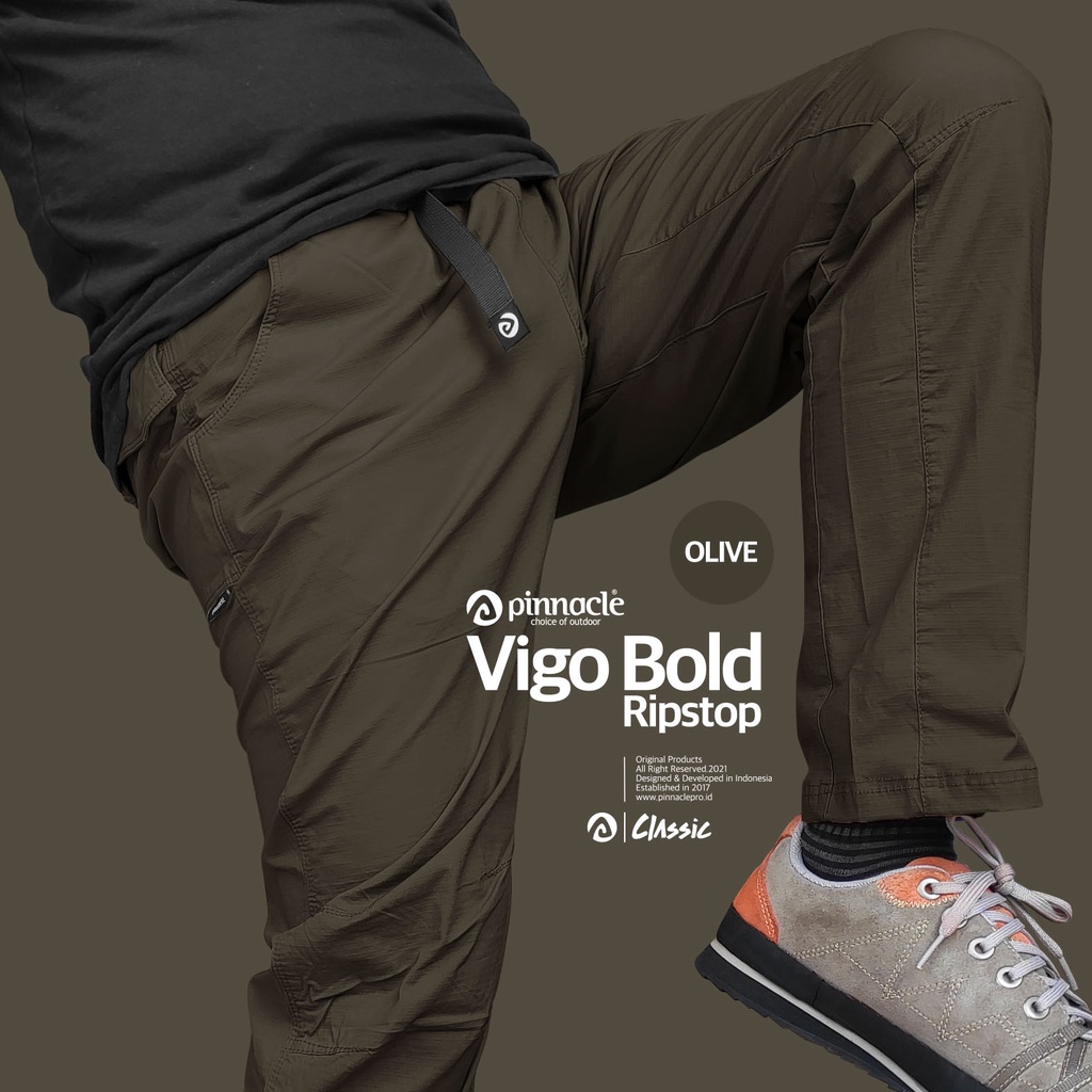 Pinnacle Pro Official Vigo Bold Ripstop Classic Pant - Olive | Shopee ...