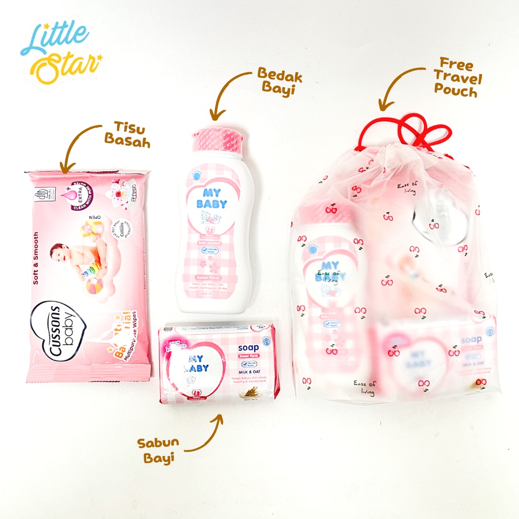 Ls 3in1 Newborn Baby Gift Set Bag Newborn Toiletry Package | Shopee ...