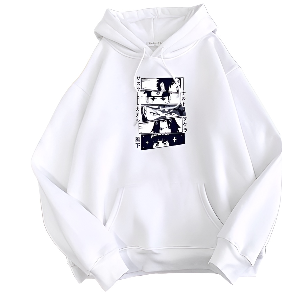 Jacket Hoodie Sweater Naruto Shippuden Kakashi Hatake Sasuke Uchiha ...