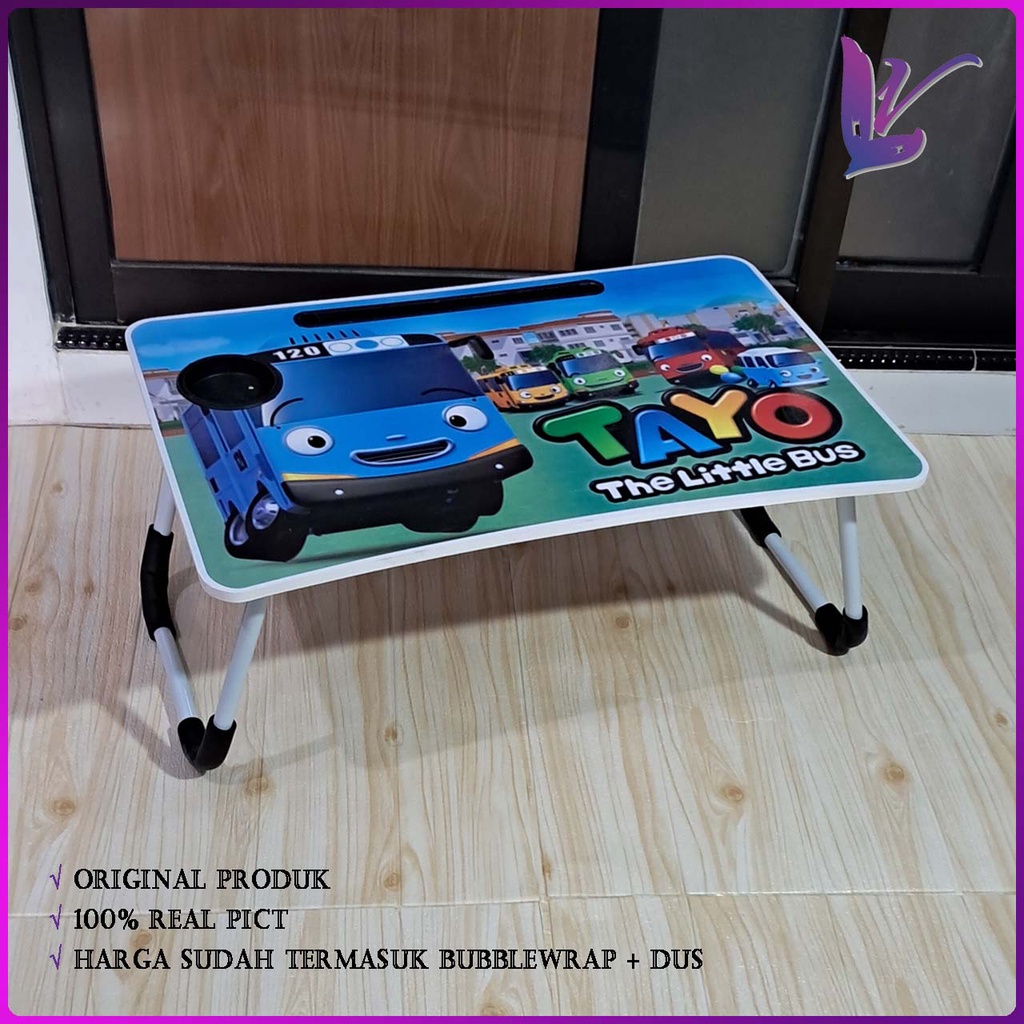 Tayo boy pattern children's study table, folding laptop table, mdf ...
