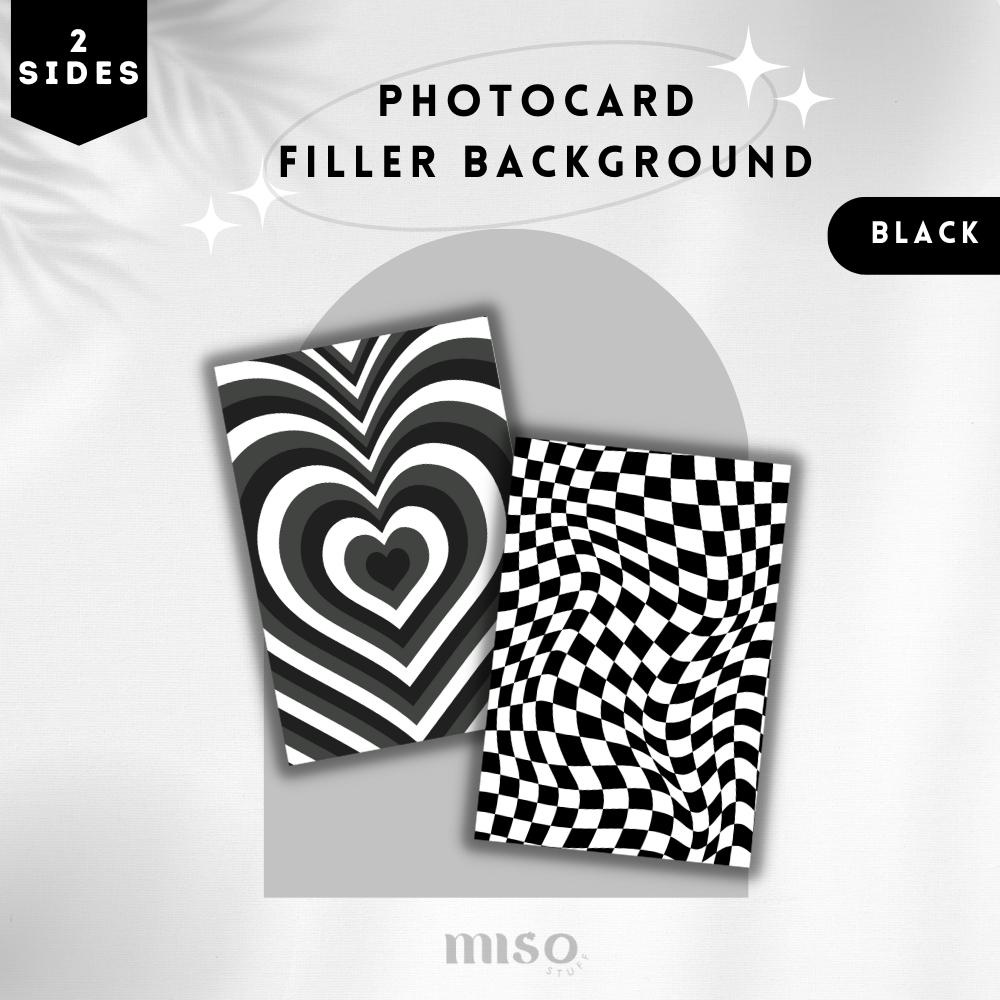 2-sided Photocard Background Black/Photocard Filler Background/PC ...