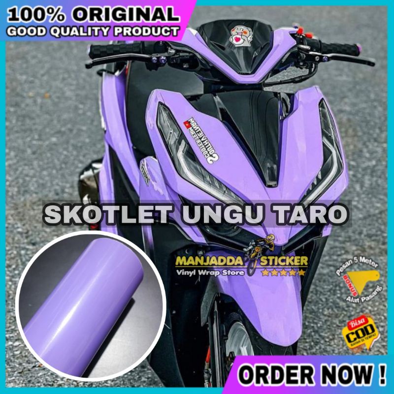 UNGU Taro purple scotlet, purple lilac glossy sticker, thick and ...