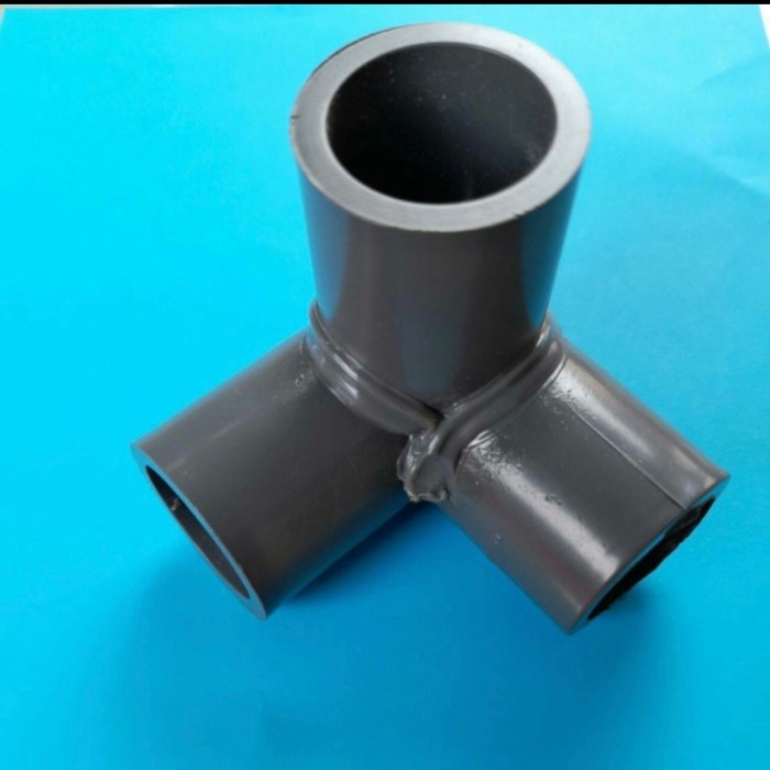 Shopee/ pvc pipe tee fitting connection 3, 4, 5 & 6 way hydroponic frame direction - 3 way, 3 ...