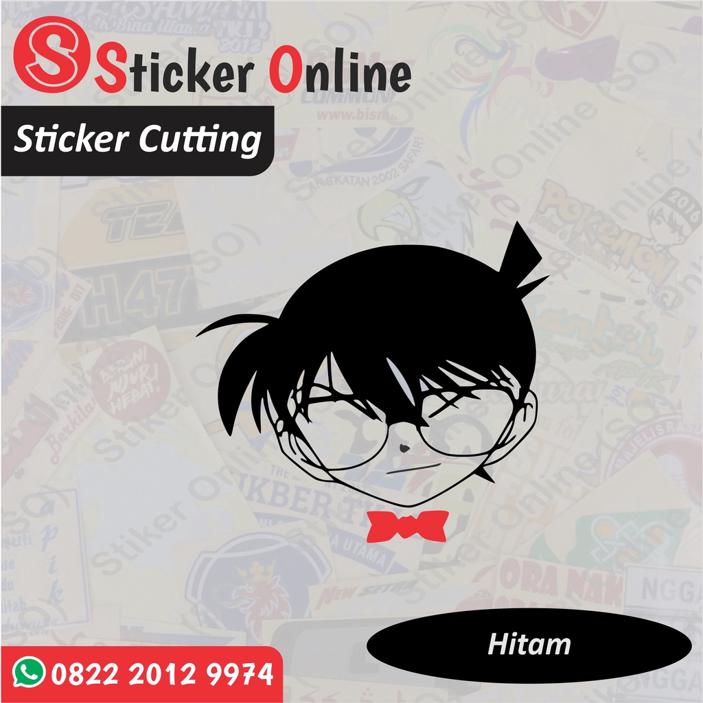 Conan Edogawa Tie Sticker 01 | Sticker Cutting Conan Motorcycle Car ...
