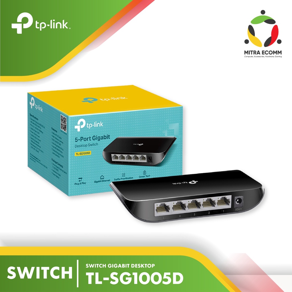 Tp-link TL-SG1005D 5-Port Gigabit Desktop Switch | Shopee Malaysia