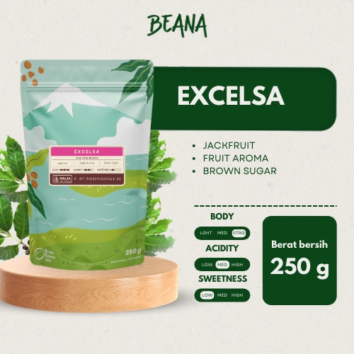 Excelsa Coffee Roasted Beans | Ground Coffee Beans 250gr - Beana ...