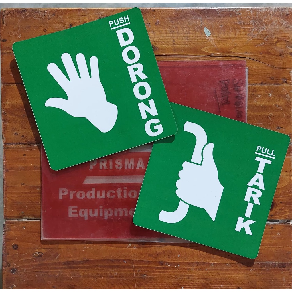 Push/pull Door Stickers For Office Glass Doors | Shopee Malaysia