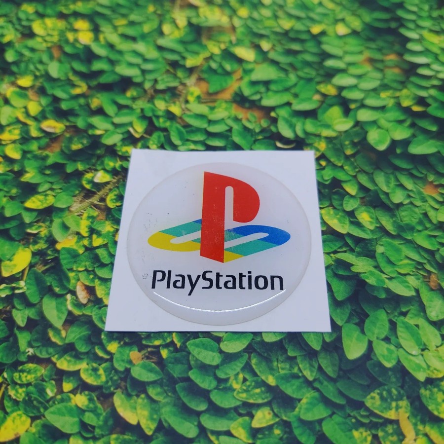 Play STATION PS Round Resin Embossed Sticker with 3D PLAYSTATION ...