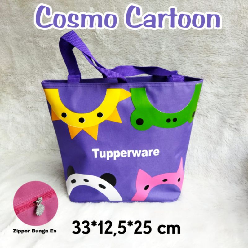 Tupperware Cosmo Cartoon Bag (ice flower zipper) | Shopee Malaysia