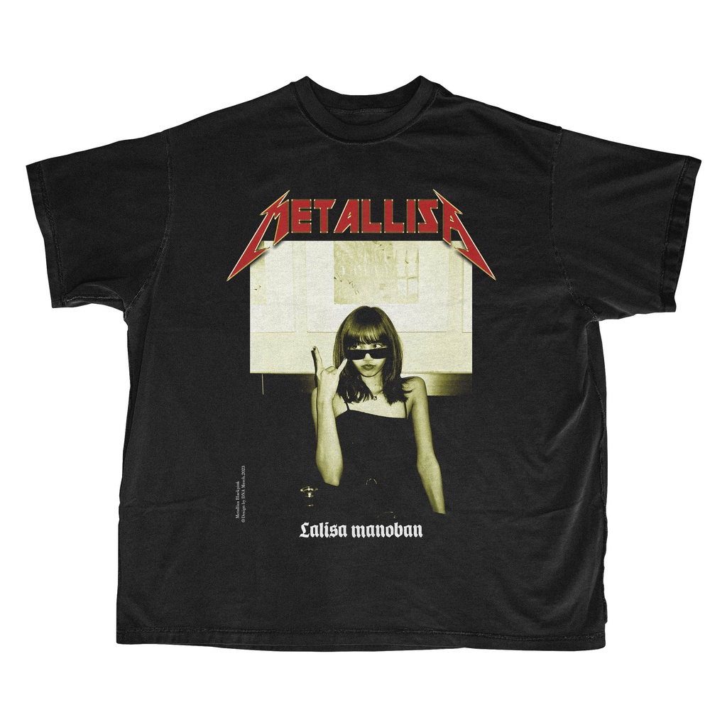 Lalisa MANOBAN - METALLISA OVERSIZED TSHIRT/BLACKPINK | Shopee Malaysia