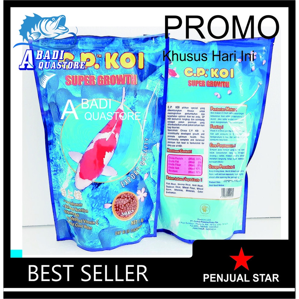 Koi Feed CP Koi (1kg) - CP Koi - CP Petindo - Feed Koi Fish - Koi Fish ...