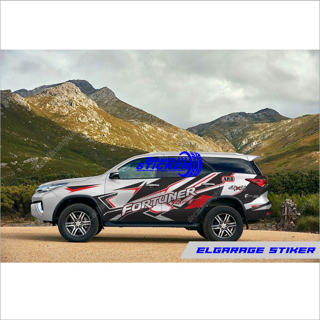 Fortuner Car sticker sticker fortuner Car Side body list sticker ...