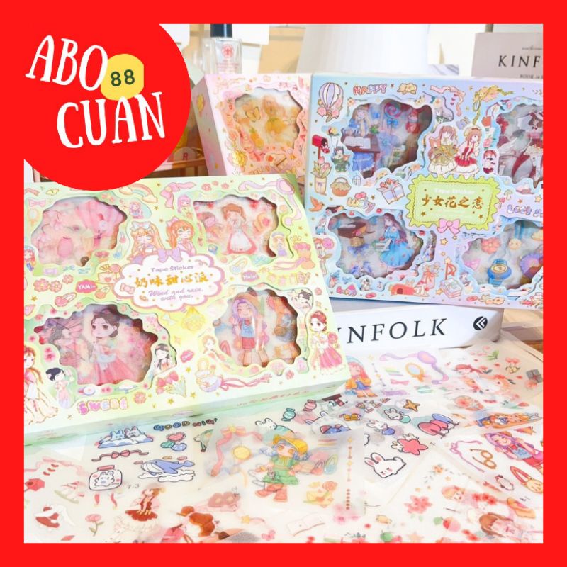 Senmu Sticker Package Contains 32 Sheets Of Cute Korean Cartoon Motifs ...