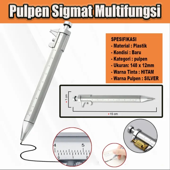 Vernier Caliper Pen / Sigmat Caliper Pen - Sigmat Measuring Pen ...