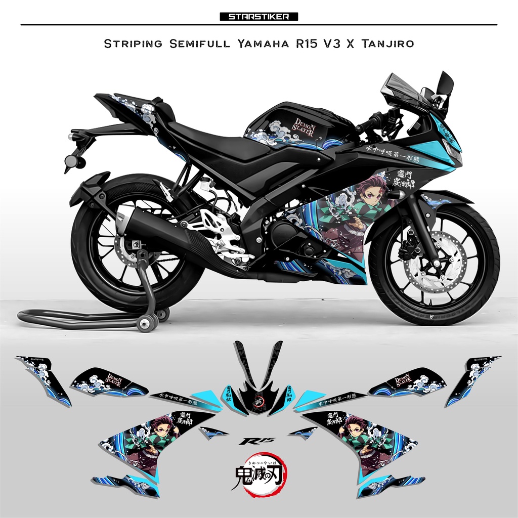 (2) / Striping R15 V3 SEMIFULL / R15 V4 ANIME MOTIF / DEMON SLAYER ...