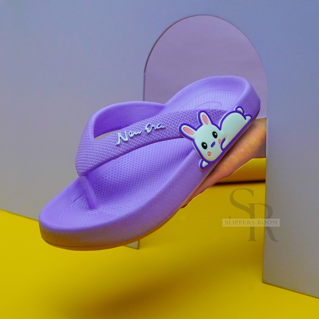 Rabbit Pattern Flip Flops/Girls Flip Flops/Rabbit Pattern Sandals ...