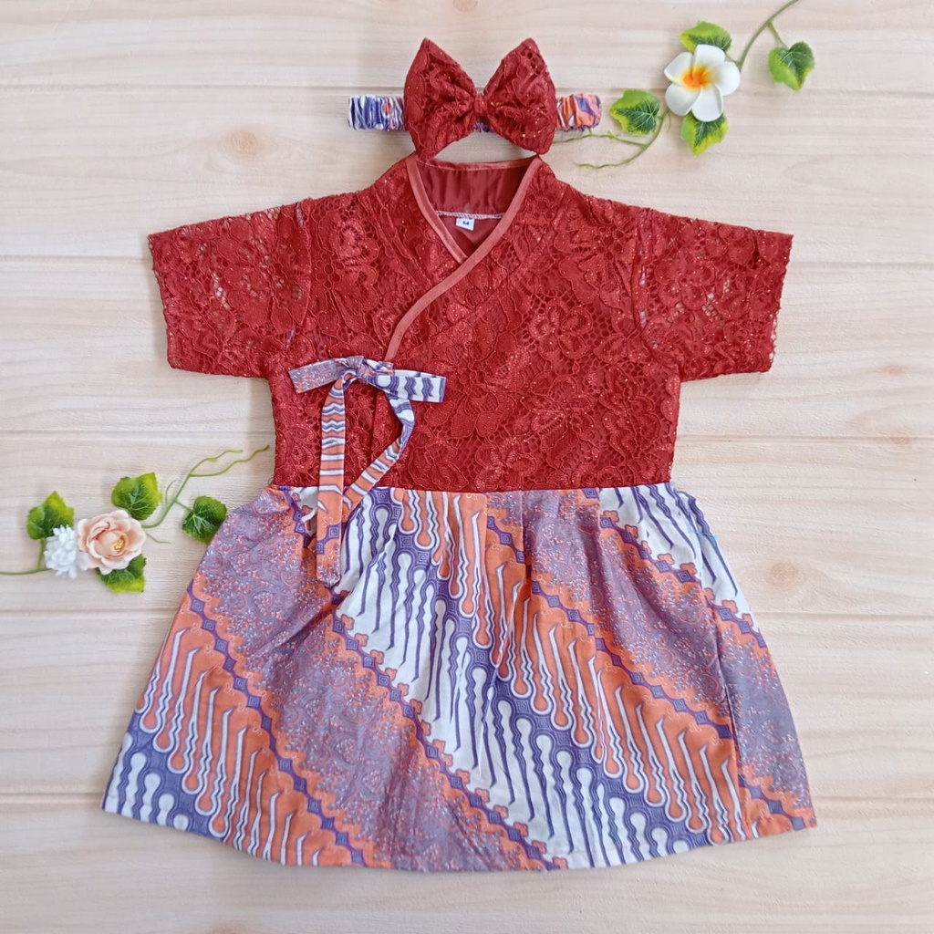Children's Hanbok / Baby Hanbok / Batik Hanbok / Terracotta Brocade ...