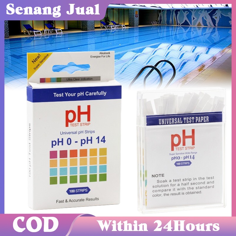 100pcs Water PH Litmus Paper/Universal Indicator Paper PH Indicator/PH Meter Paper | Shopee Malaysia