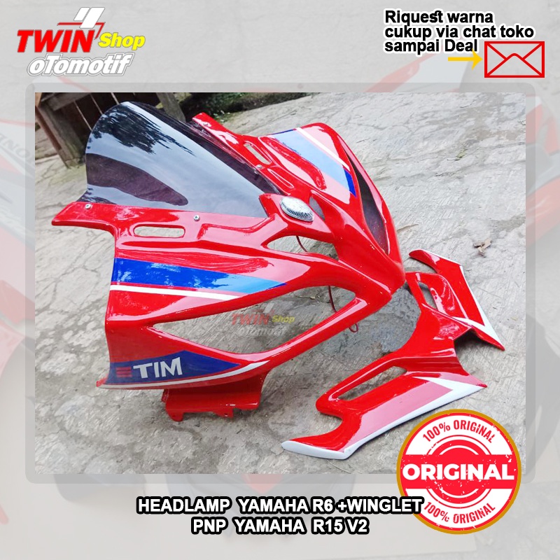 Headlamp R15 V2 HEADLAMP MODEL R6 MASK R6 AND WINGLET R15V2 | Shopee ...