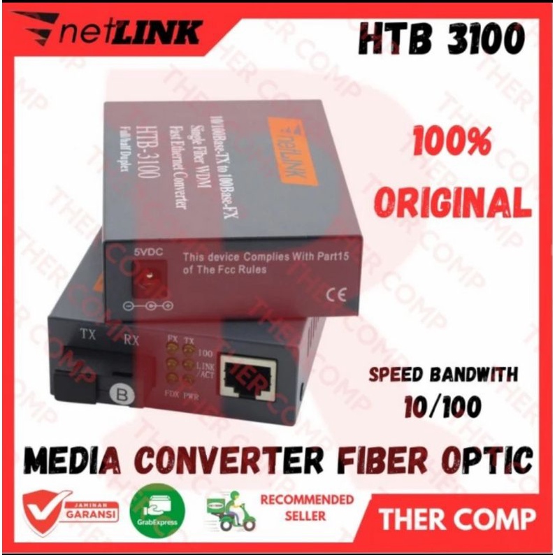 Netlink Media Converter HTB 3100 AB Fiber Optics | Shopee Malaysia