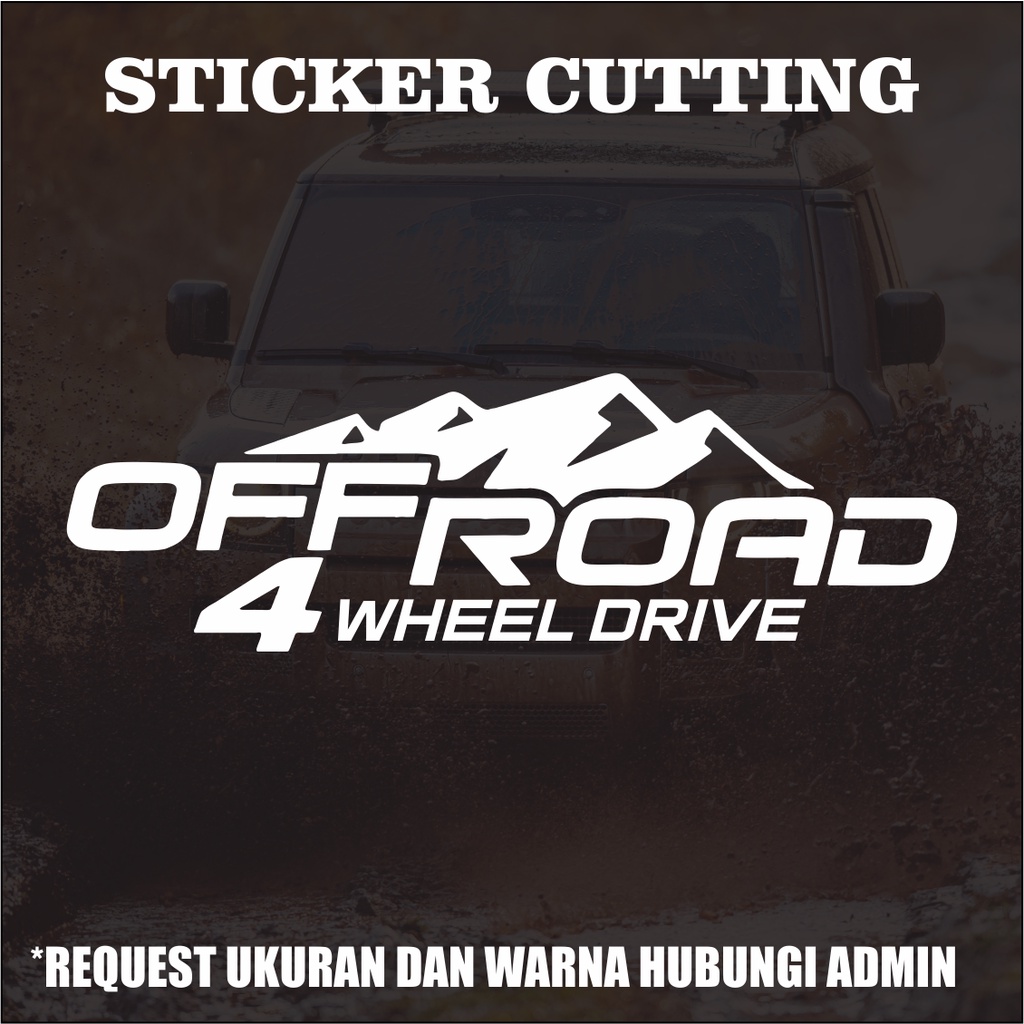 Cutting Off Road 4 Wheel Drive Sticker / Cutting Sticker | Shopee Malaysia