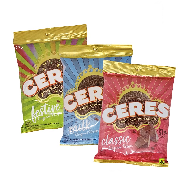 Ceres - Meises Chocolate MEDIUM Packaging - 200gr MESES SPRINKLES ...