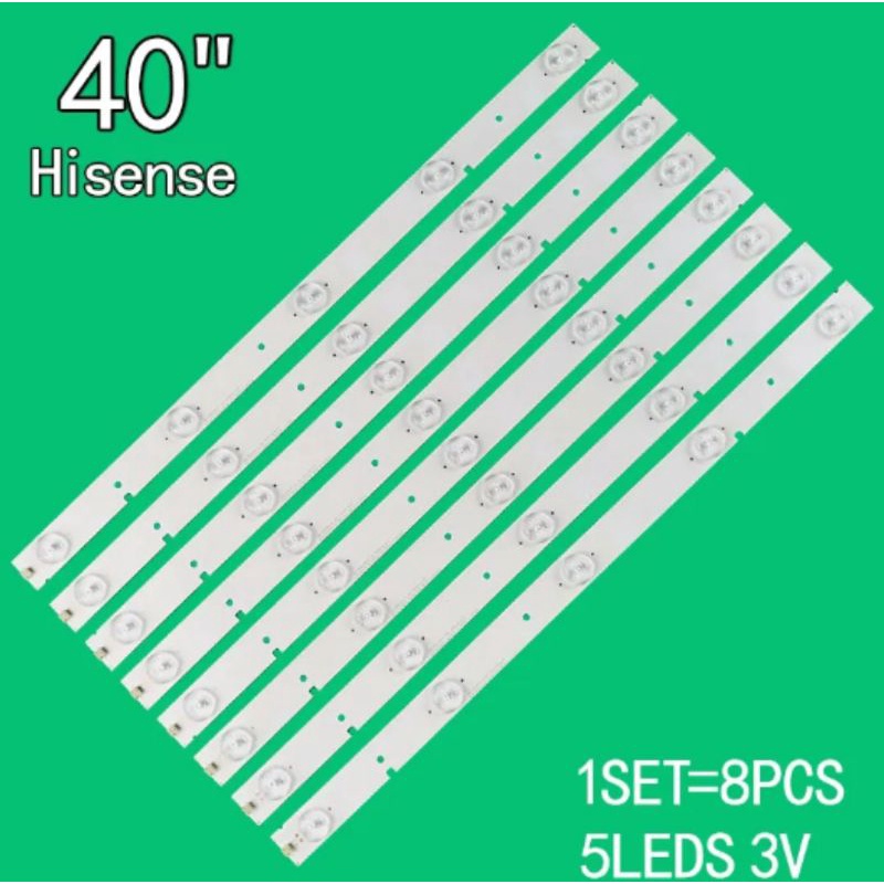 Hisense HISEN TV BL BACKLIGHT LED LIGHT 40K20P 40INC 5LED 5K | Shopee ...