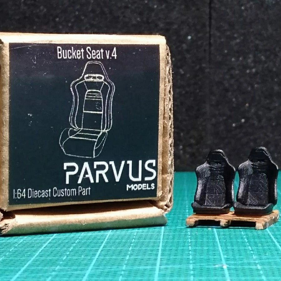 Parvus Bucket Seat Model V4 1 64 Custom Diecast RECARO SR3 PV53X ...