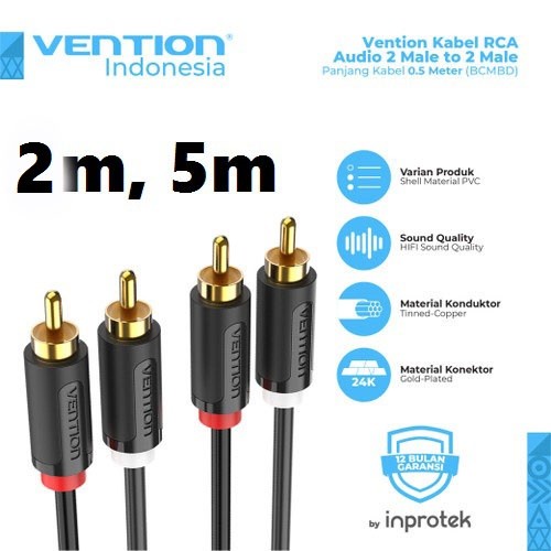 Vention RCA-RCA 2way Cable (variant) | Shopee Malaysia