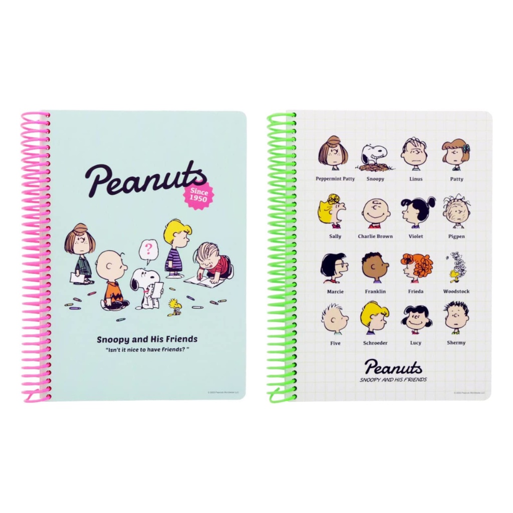 Notebook B6 Peanuts Snoopy Color Pop Woodstock Charlie Brown and ...