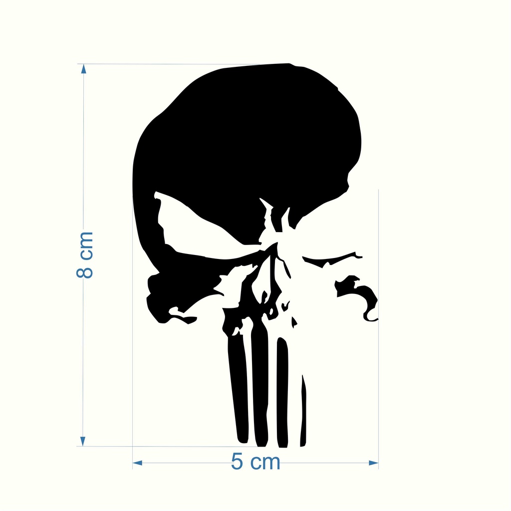 Cutting Sticker The Punisher Skull TV Series Oracal Vinyl Logo Sticker ...