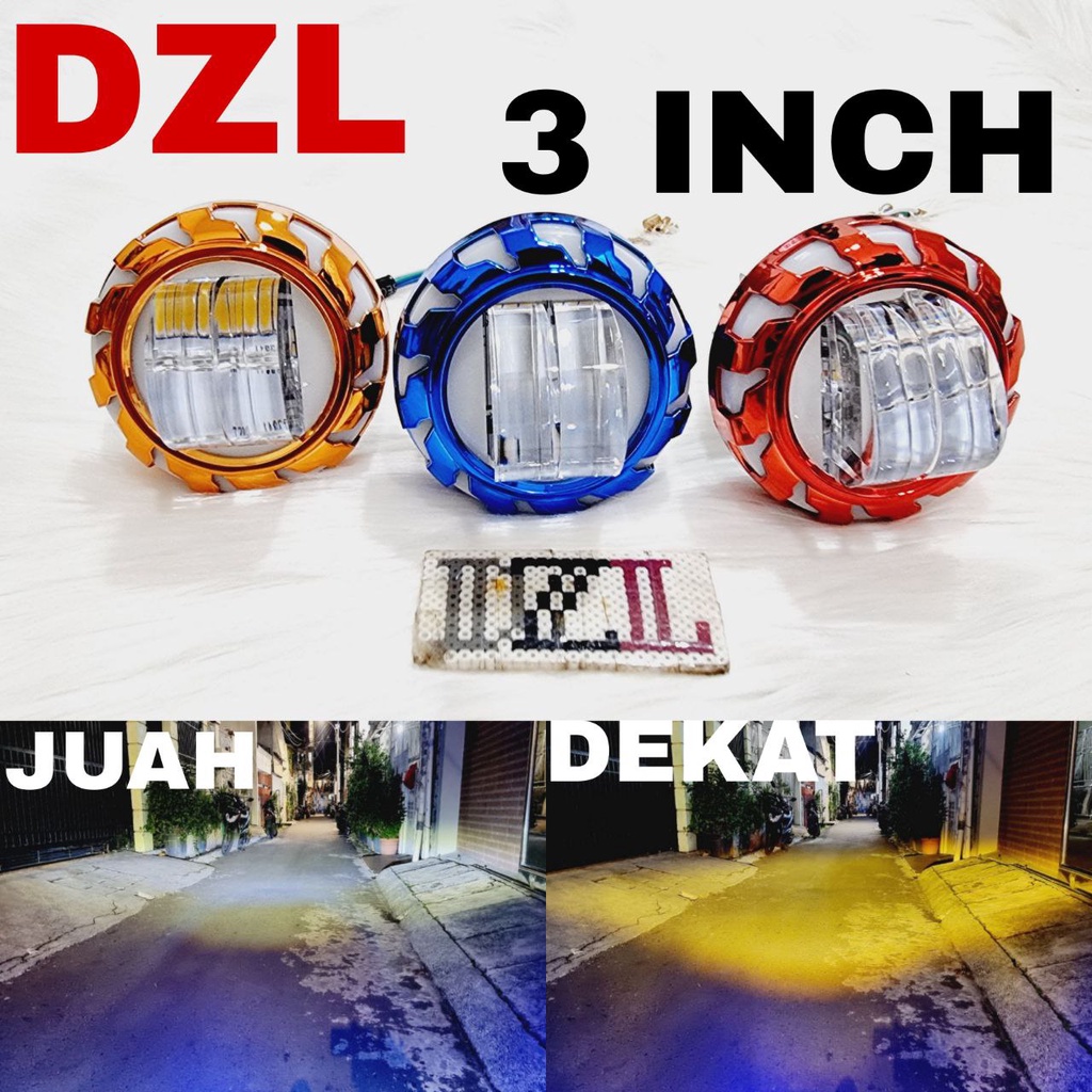 MATA Gen 3 projie mini led Headlight 3 inch 8d 2 Eyes 2 Colors high low ...
