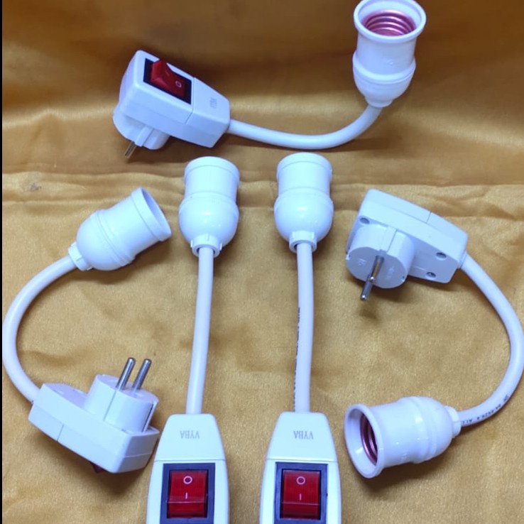 Flexible Light Fittings / Flexible Plug Fittings E 27 Kbl White 2x1.5MM ...