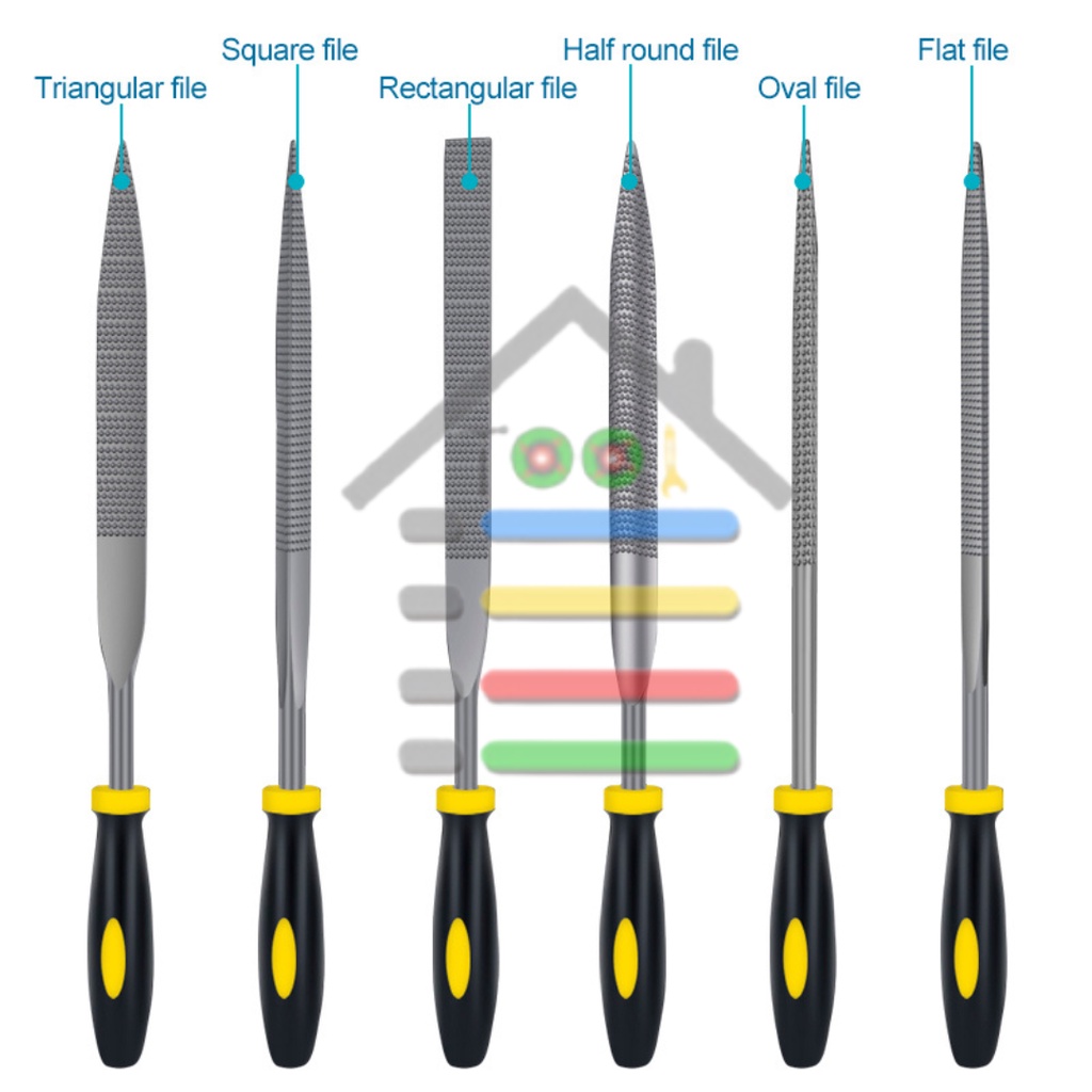 Hand FILES 6IN1 MINI METAL FILING RASP MEEDLE FILE WOOD TOOLS SET ...