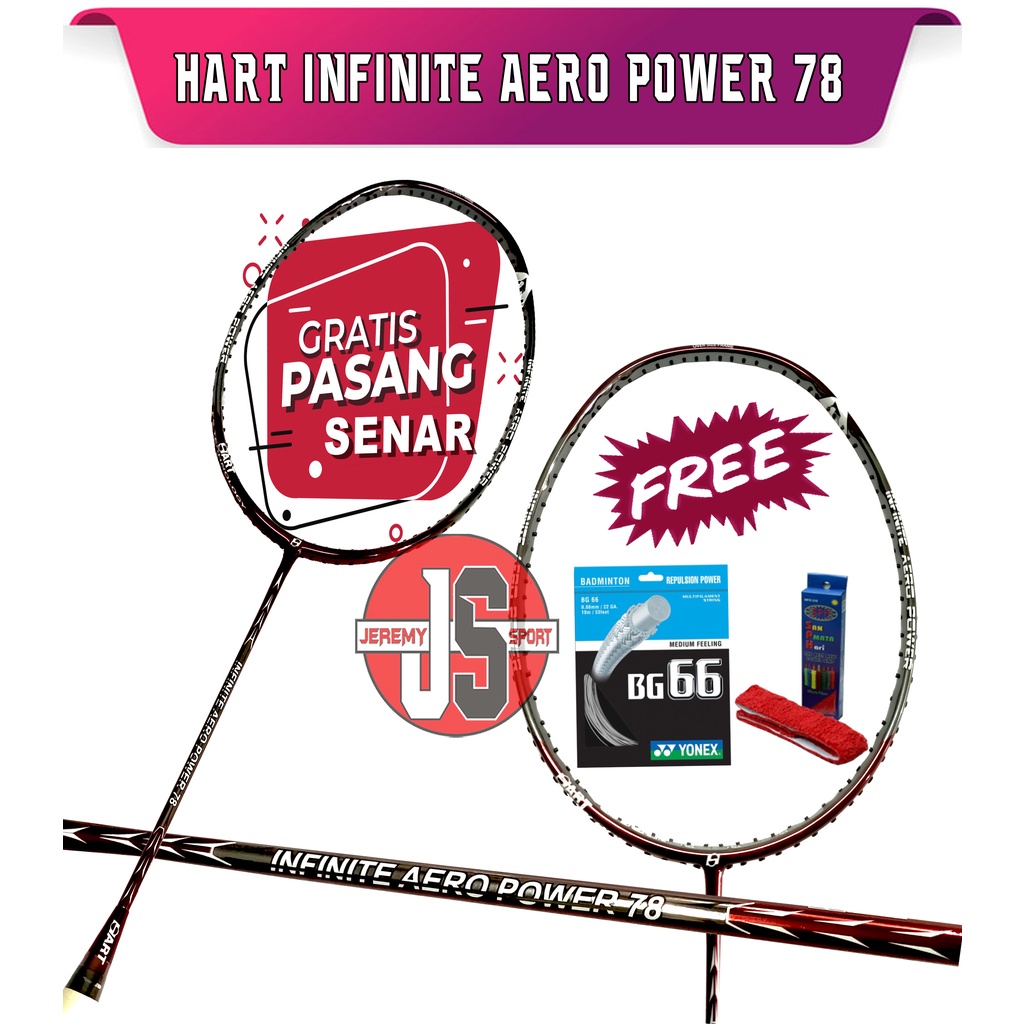 Hart Infinite Aero Power 78 Racket Original OVERSIZE | Shopee Malaysia