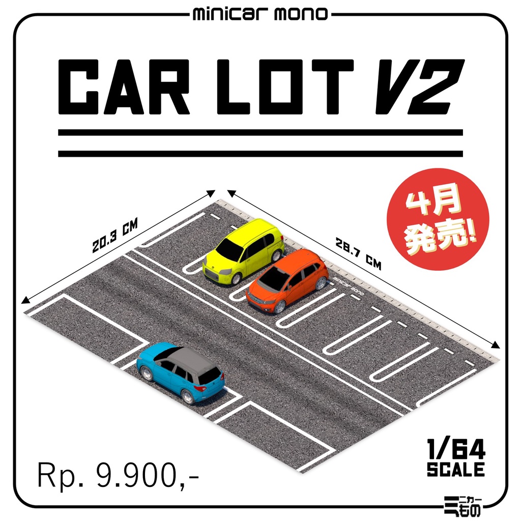 Diorama Sheet Parking -Car Lot V2- | Shopee Malaysia