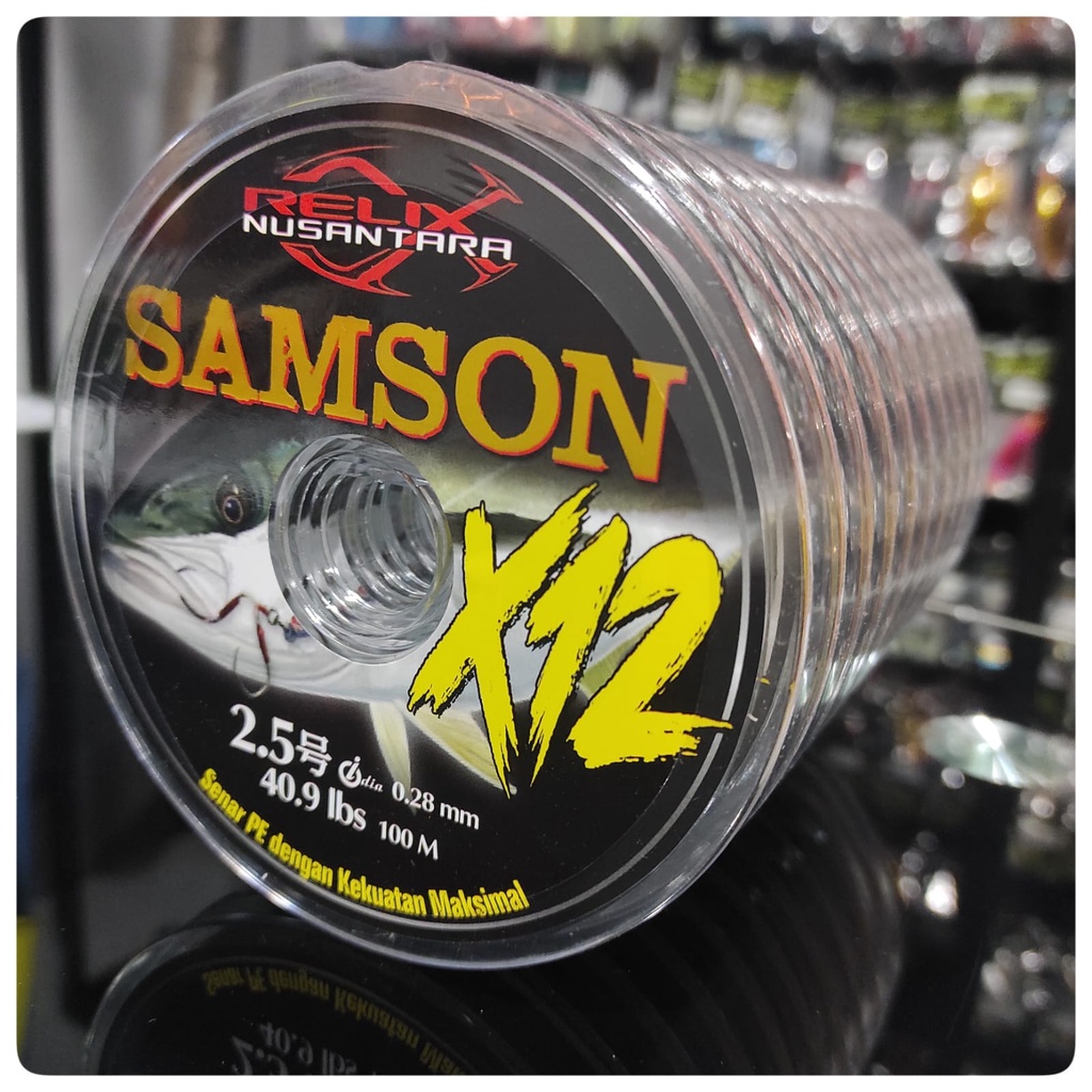 Pe Fishing Line | Relix Nusantara Samson X12 100 Meters 10 Roll ...