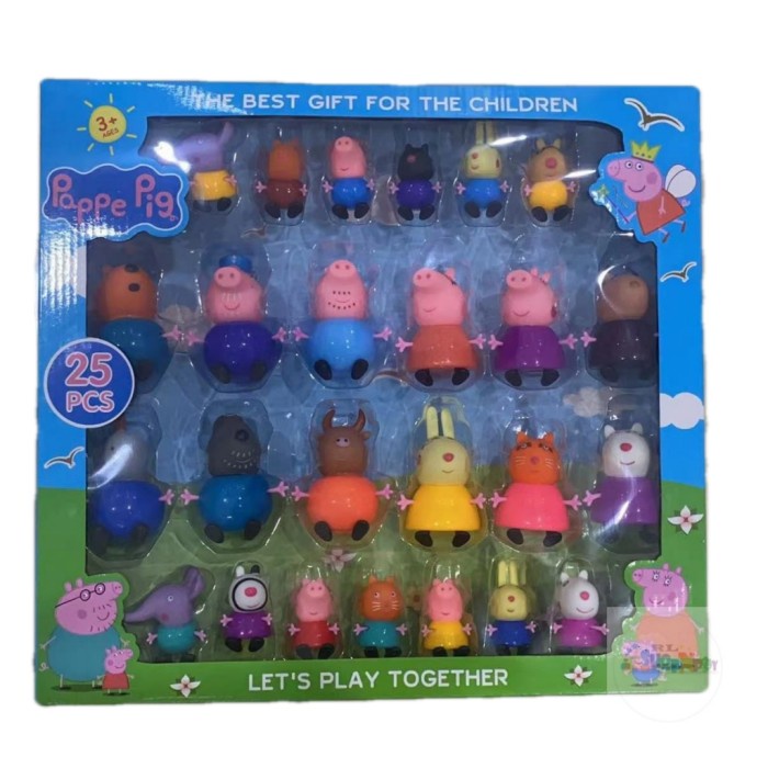 Peppa Pig Family Toy Figure Peppa Pig Figure Complete Set | Shopee Malaysia