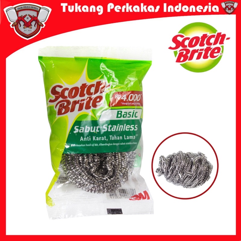 Scotch brite 3M Coir stanless Economical Dishwashing Wire ID T57 ...