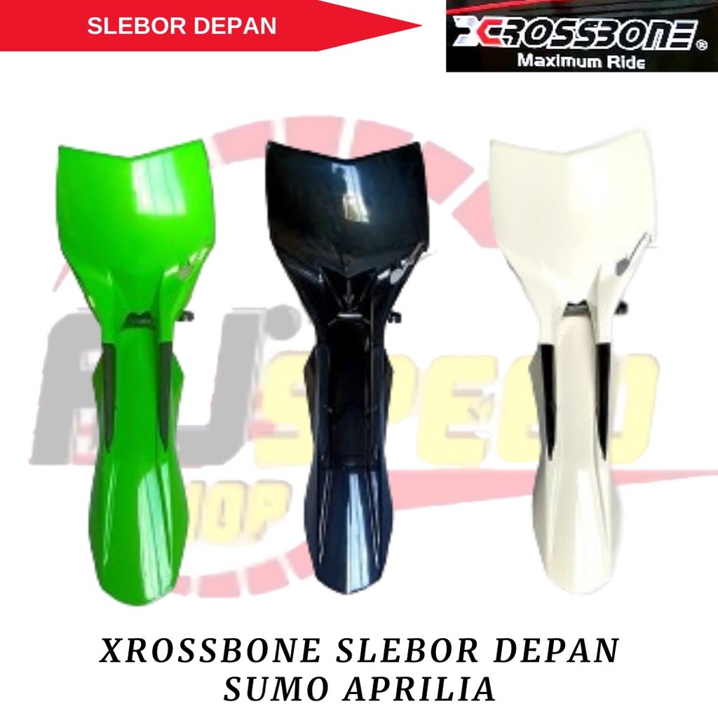 HIJAU PUTIH HITAM Xrousbone Crossbone Slebor Front Fender Sumo Aprilia ...
