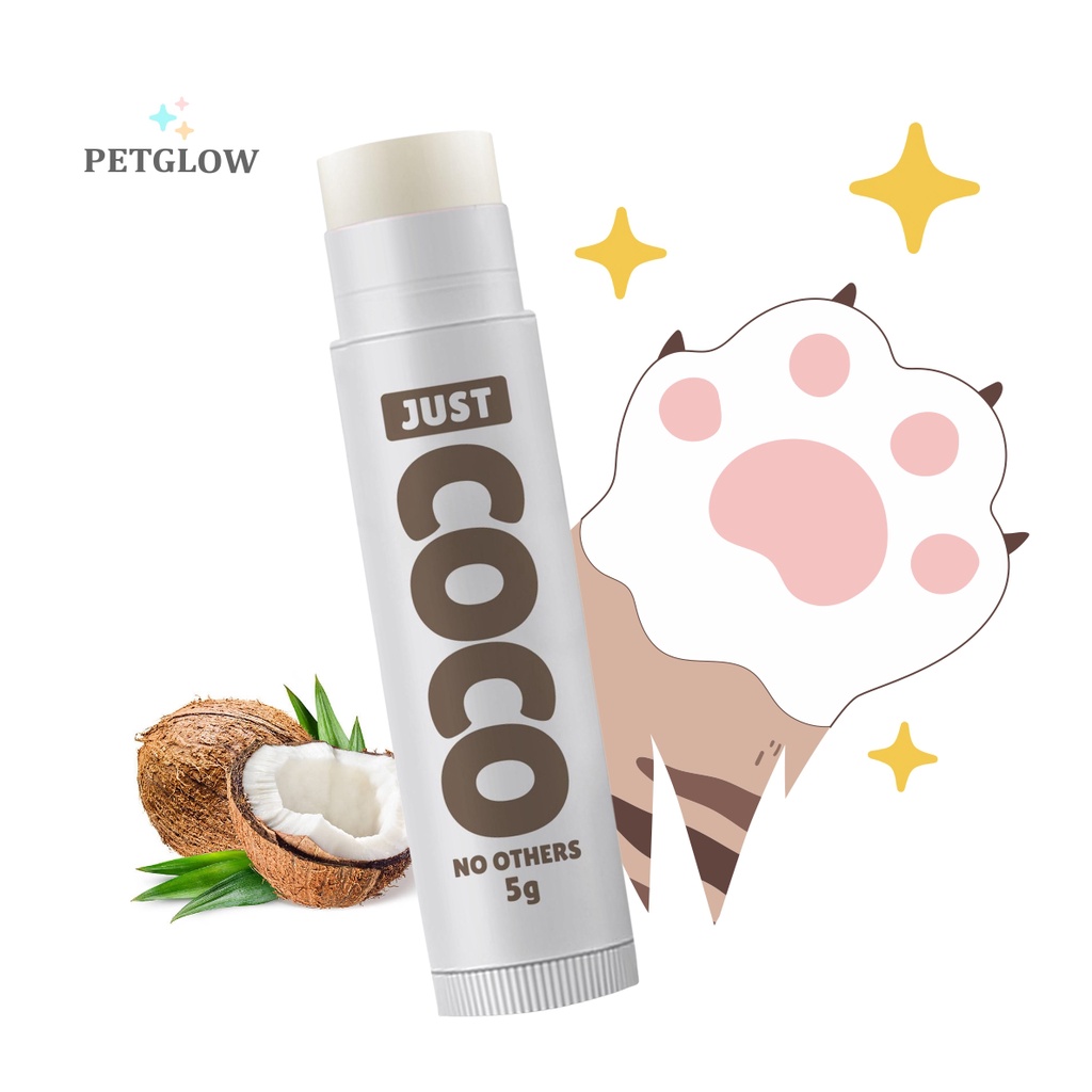 Petglow Just Coco Nose & Paw Balm for Cat & Dog Vco Virgin Coconut Oil ...