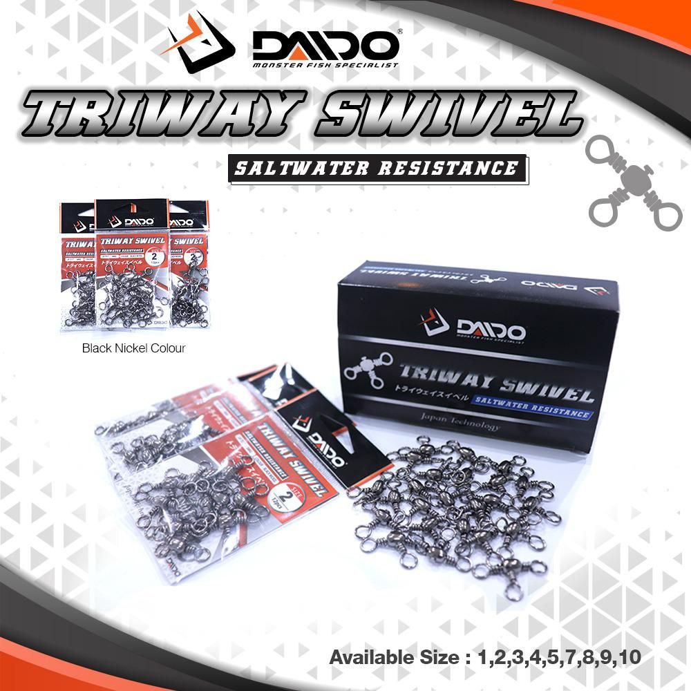 Kili Swivel Branch 3 Daido Triway Swivel Uk 2,4,6,8 contains 12 pcs ...