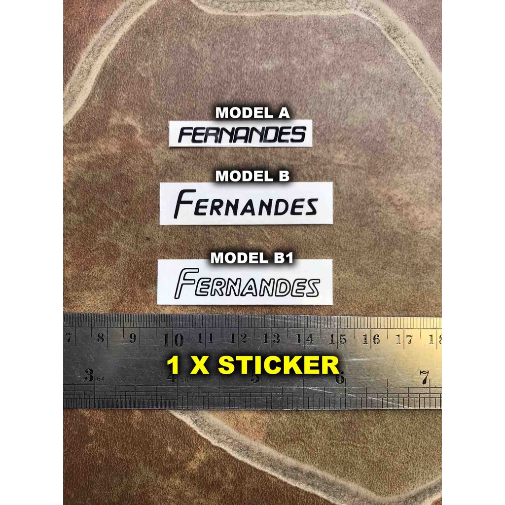 Headstock Logo Sticker Guitar Fernandes Electric Acoustic Folk Classic ...