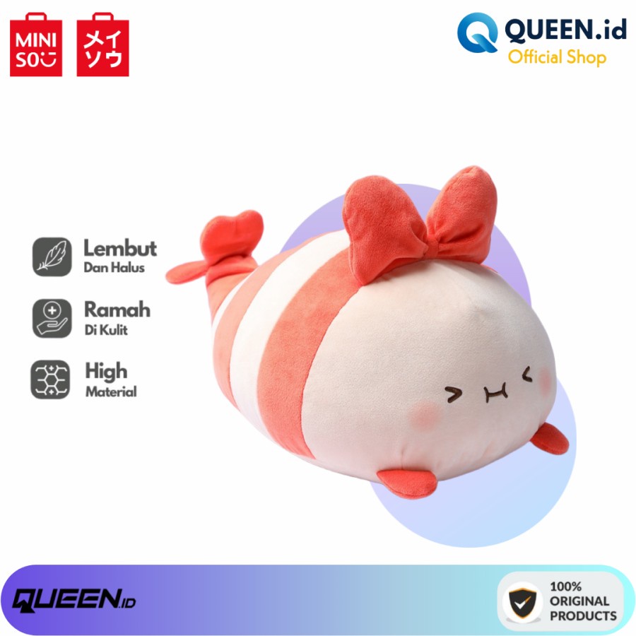 Miniso Stuffed Shrimp Pillow Shrimp Plush Toy 8inch - Stuffed Toys ...
