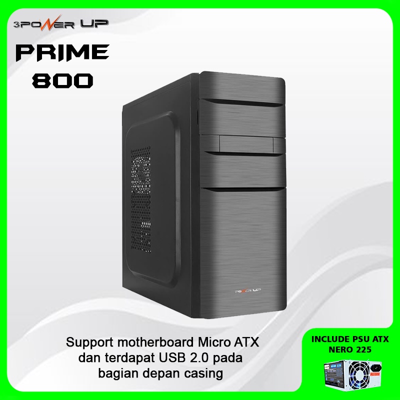 Office CASING 3 POWER UP PRIME SERIES 800 - With PSU NERO 225W | Shopee ...